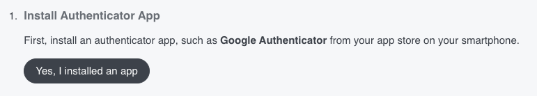 How do I set up 2 factor authentication?