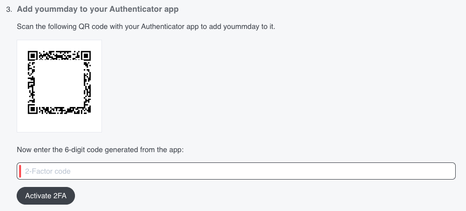 How do I set up 2 factor authentication?