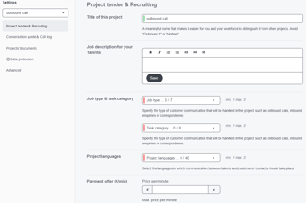 How do I create and configure a project?