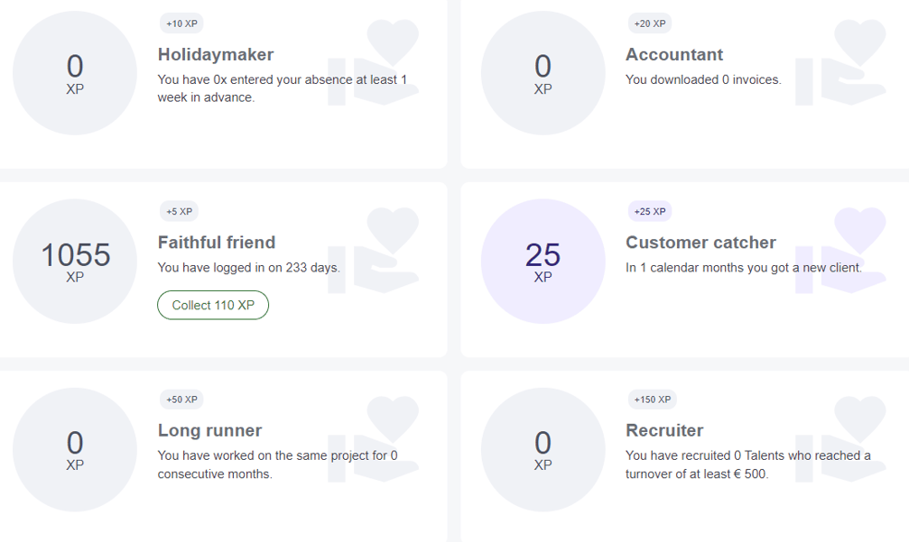 What are the XP points and what do they say?